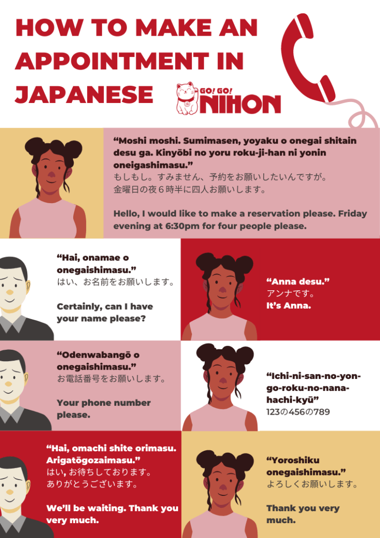 How to make an appointment in Japanese - Go! Go! Nihon