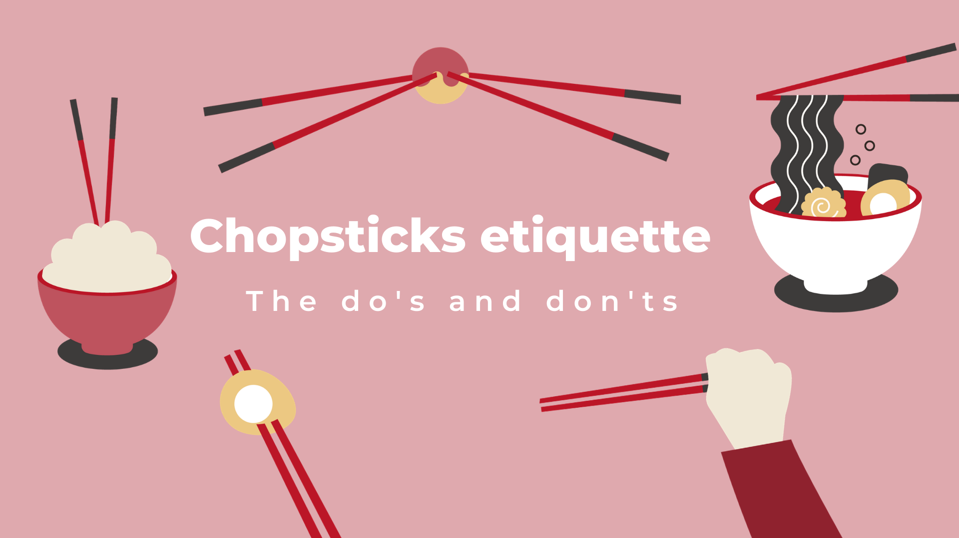 The etiquette of using chopsticks in Japan