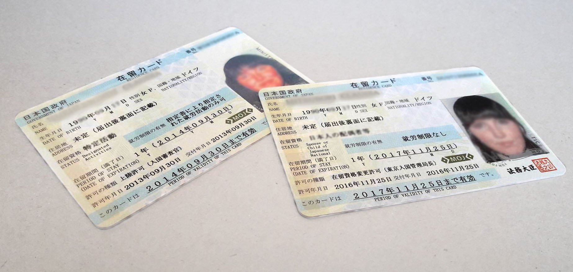 The Japanese residence card: Zairyū Card